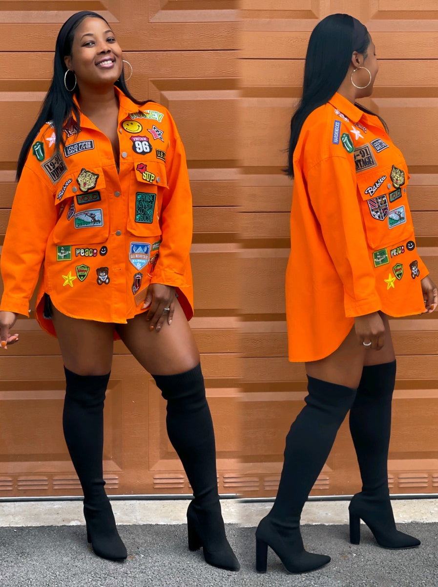 Bad Girl Patch Shacket – RawCou2ure